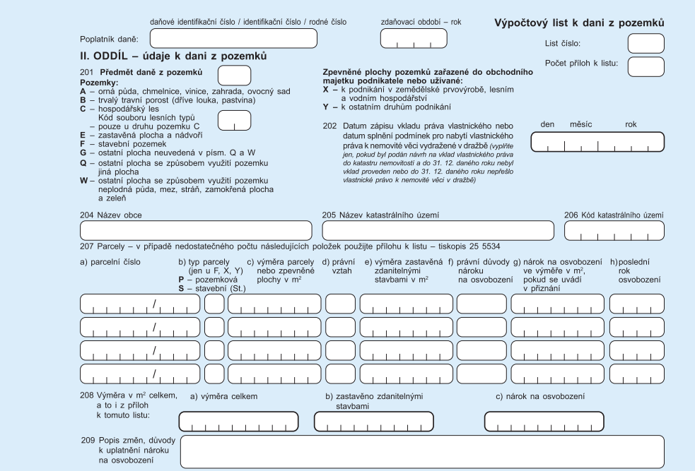 Přiznání k dani z nemovitých věcí - jak jej vyplnit a kdy podat - FAQ ...